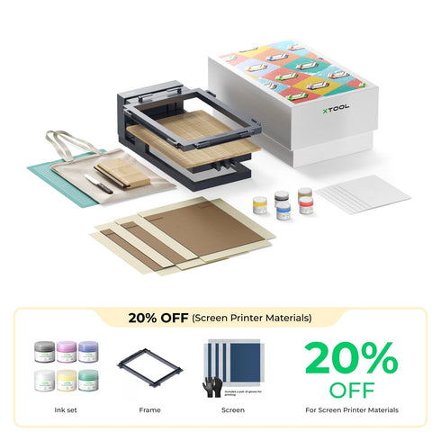 xTool Screen Printer: 1st Screen Printing Solution with Laser