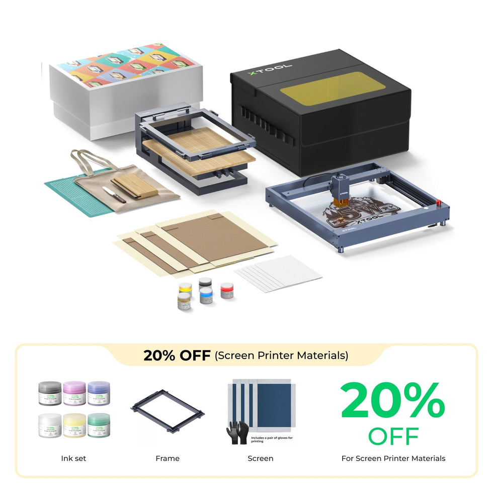 xTool Screen Printer: 1st Screen Printing Solution with Laser
