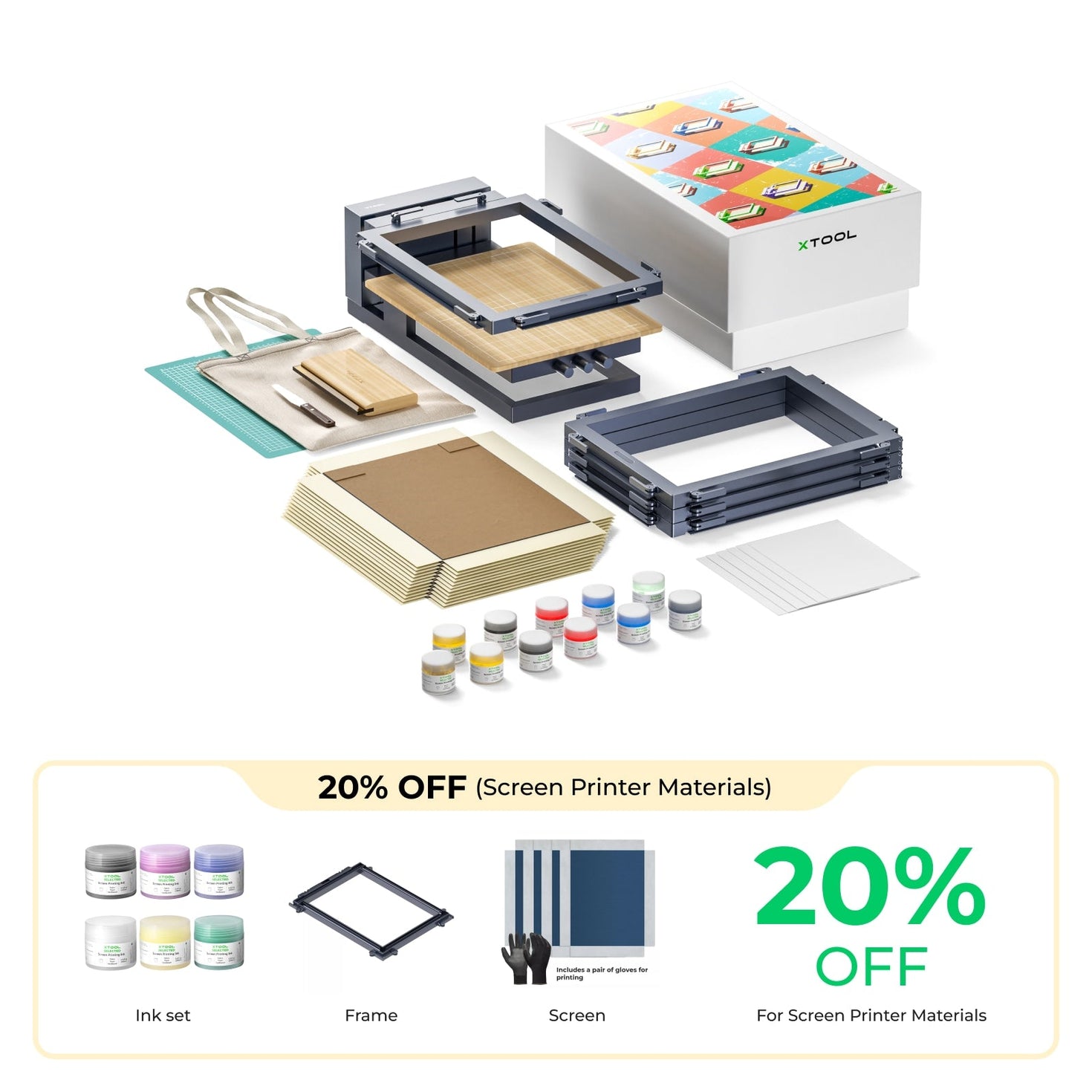 xTool Screen Printer: 1st Screen Printing Solution with Laser