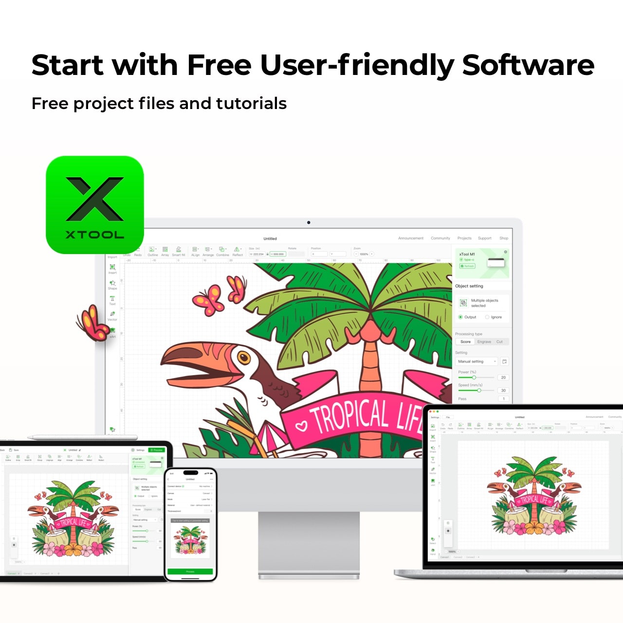 xTool M1 Laser Engraver and Vinyl Cutter